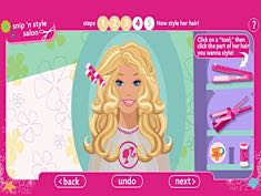 BARBIE STYLE SALON joc online | POMU Jocuri