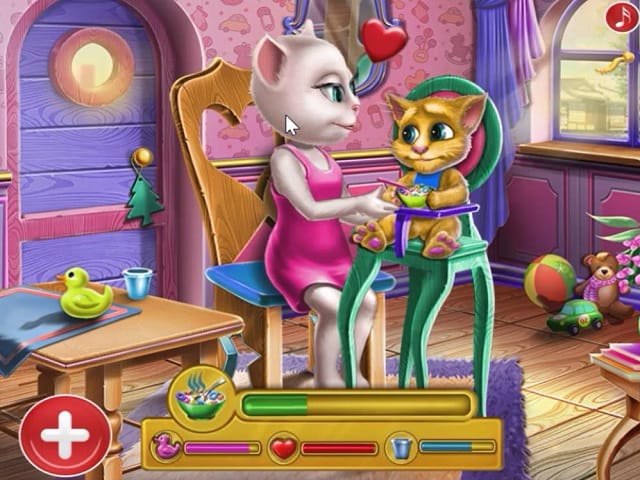 ANGELA TODDLER FEED joc online | POMU Jocuri