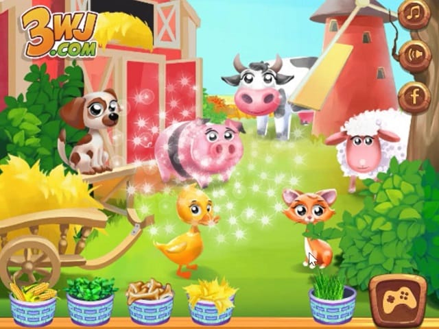 FUN WITH FARMS ANIMALS LEARNING joc online | POMU Jocuri