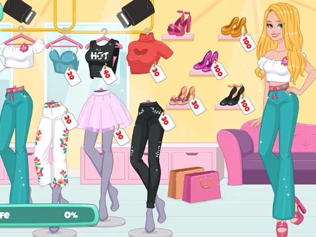 GIRLS PHOTO SHOPPING DRESS-UP joc online | POMU Jocuri