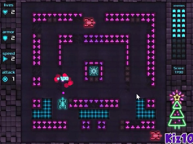 NEON BATTLE TANK joc online | POMU Jocuri