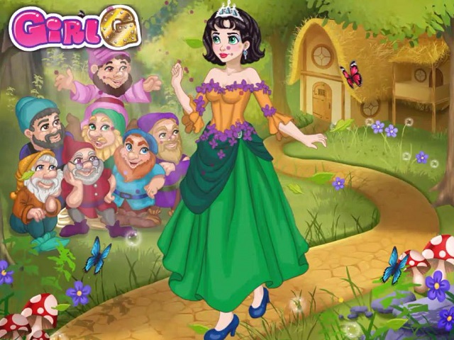 SNOW WHITE FAIRYTALE DRESS UP joc online | POMU Jocuri