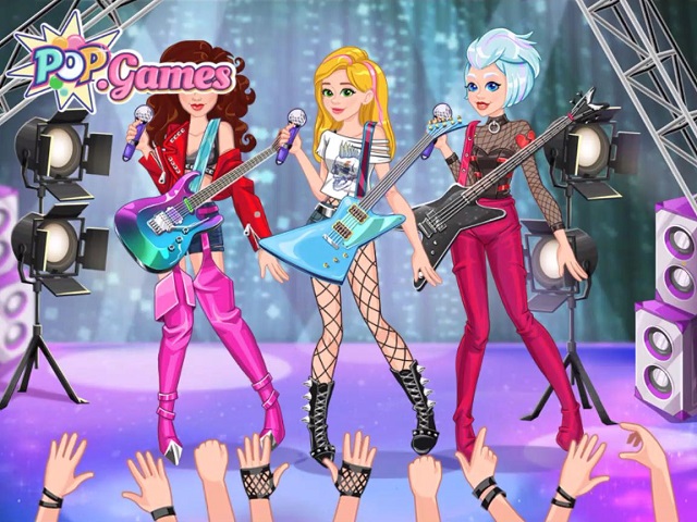 ROCK BAND DRESS UP joc online | POMU Jocuri