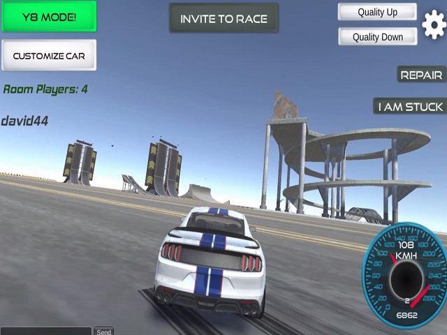 Y8 MULTIPLAYER STUNT CARS joc online | POMU Jocuri