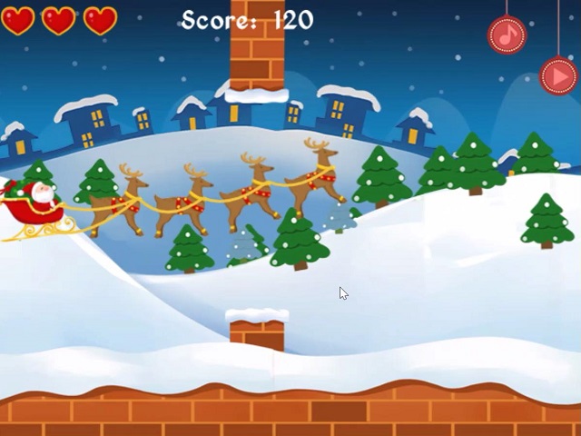 SANTA CLAUS CHIMNEY CHALLENGE joc online | POMU Jocuri