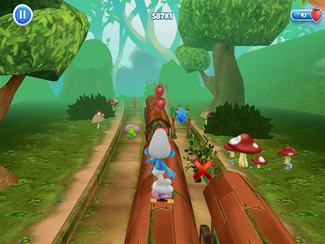 THE SMURFS SKATE RUSH joc online | POMU Jocuri